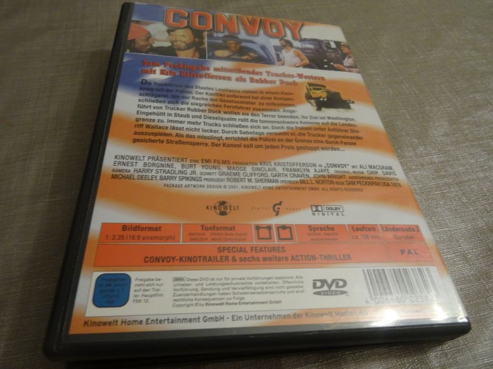 Convoy - DVD - Action-Klassiker mit Kris Kristofferson (Gebraucht) in ...