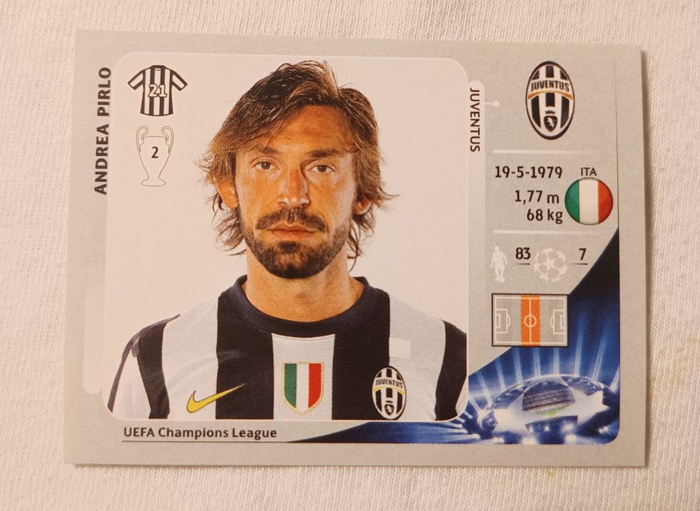 Panini UEFA Andrea Pirlo Juventus Champions League Sticker | Kaufen auf Ricardo