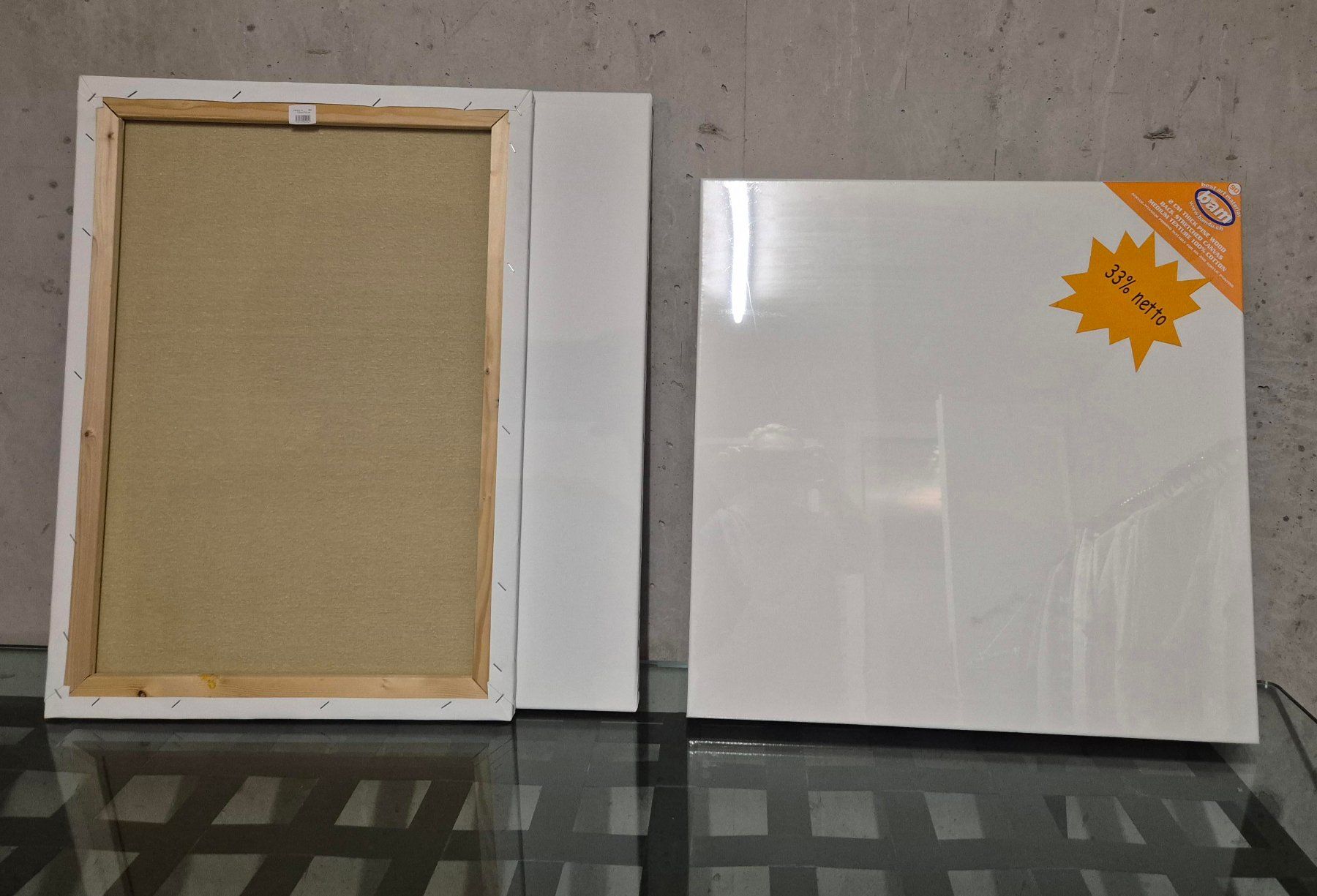 6 GROSSE NEUE LEINWÄNDE 4x50 x 70 und 2x60 x 60 (Neu und ...