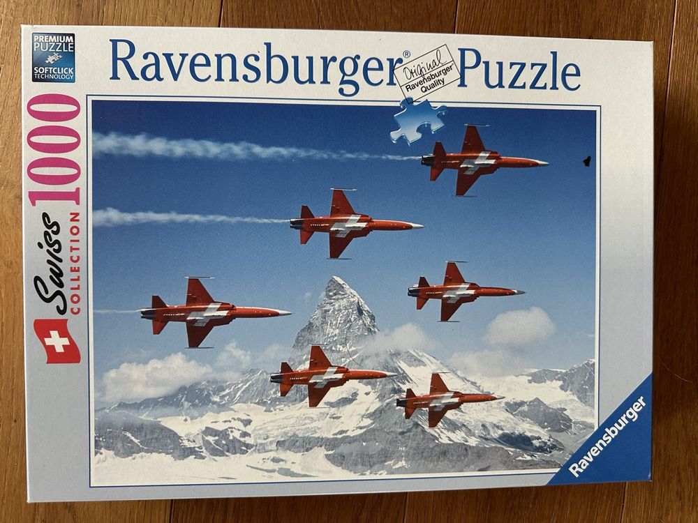 Ravensburger Puzzle 1000 Teile Swiss Collection Jets (Gebraucht) in für ...