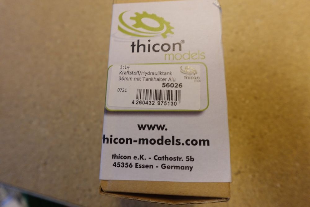 Thicon Models 56026 1:14 Kraftstofftank 1 St. (Neu und originalverpackt ...