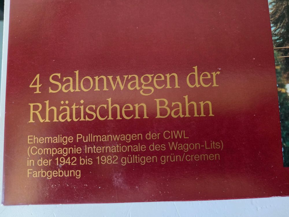 BEMO 4 Stück Salonwagen RhB, ex Pullmanwagen CIWL (Neu und ...