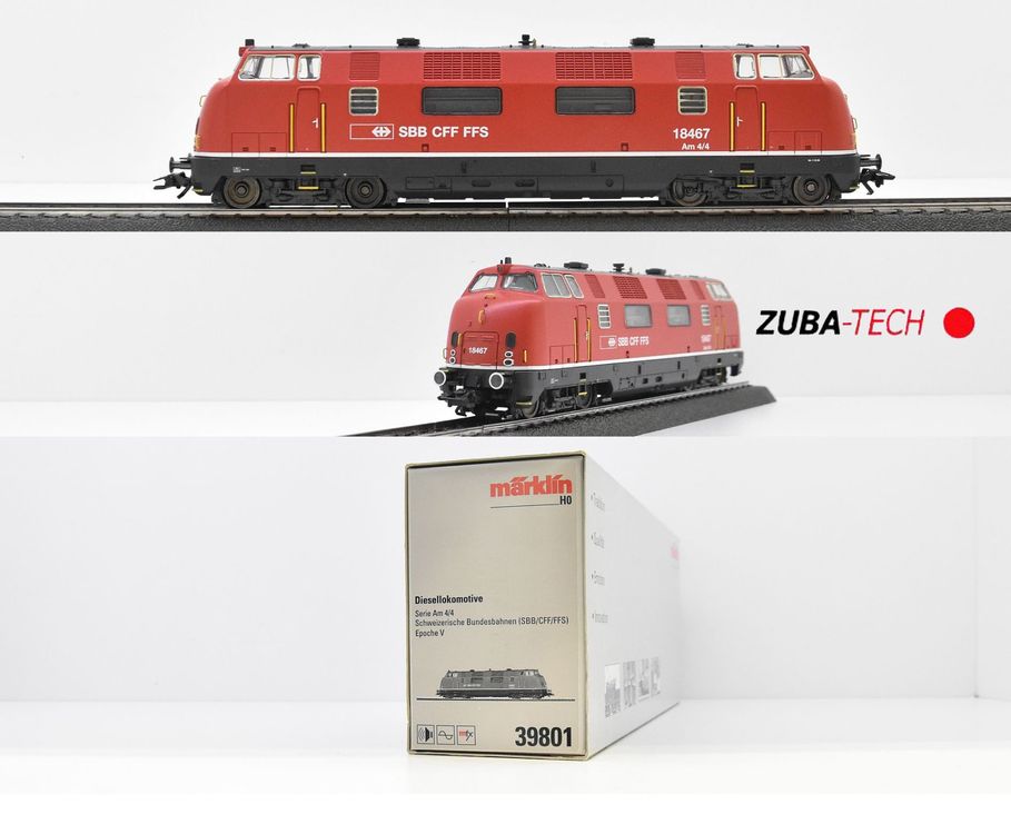 Märklin 39801 Diesellok Am 4/4 SBB H0 WS Digital mit OVP (Gebraucht) in ...
