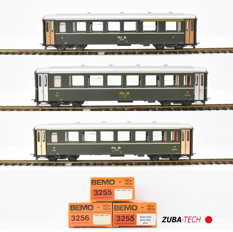 Bemo 3x Personenwagen EW I RhB H0m GS mit OVP (Gebraucht) in St. Gallen für CHF 40 – mit ...