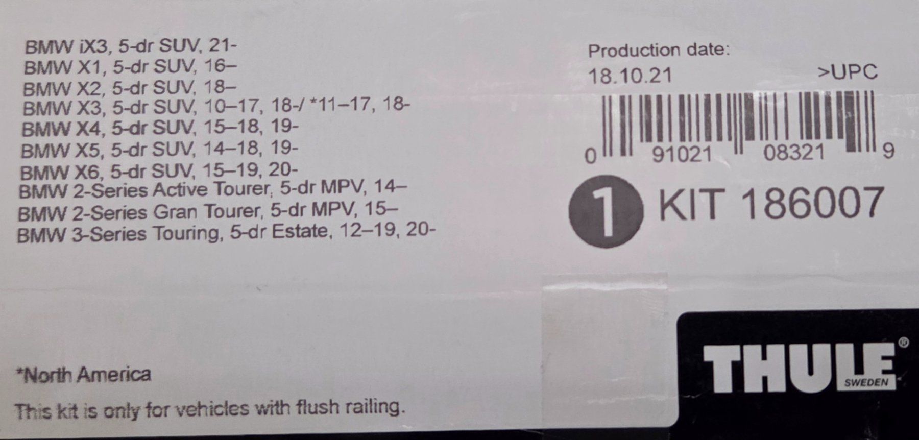Thule WingBar Evo Dachträger/Dachreling System mit BMW Kit (Gebraucht ...