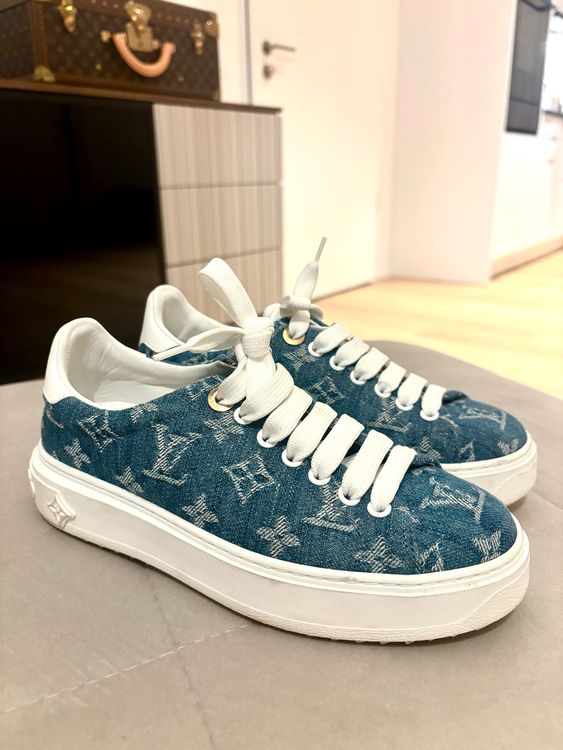 LUXUS LOUIS VUITTON Time Out Denim Sneaker Ab 1.-‪ !!! (Gebraucht) in ...