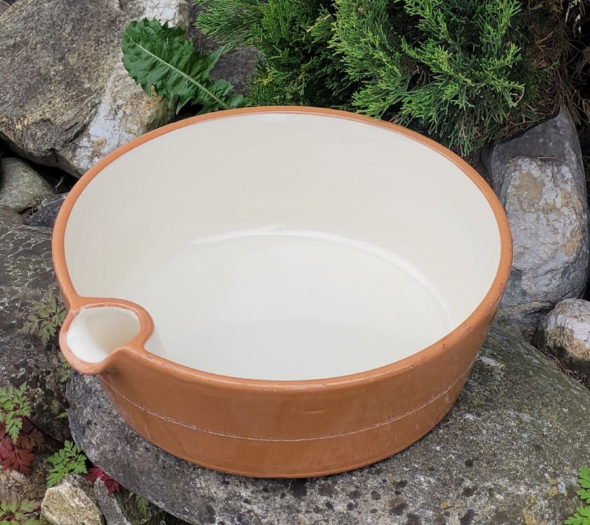 ⚜️ Antike Rahm-/Nidel Schüssel 2.5 Liter Keramik | Kaufen auf Ricardo