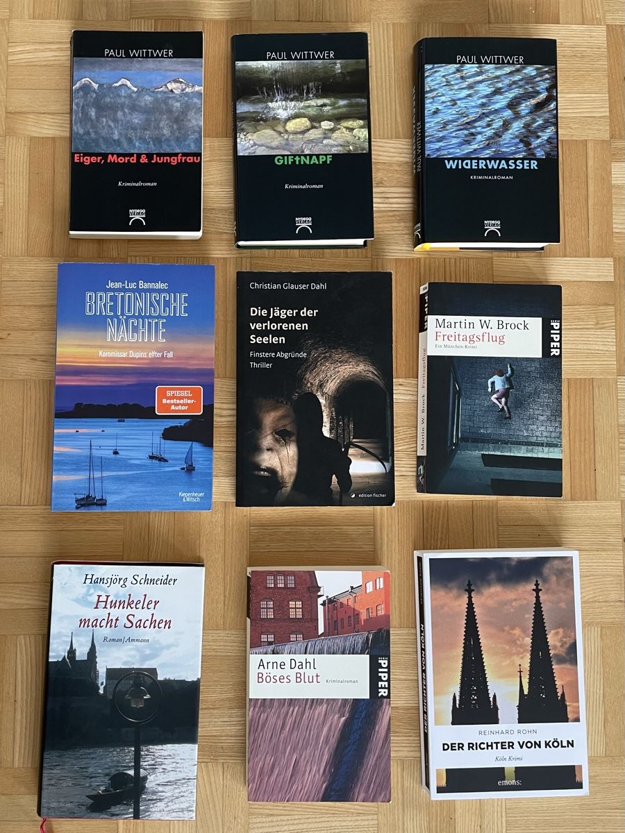9 Krimis von Wittwer, Bannalec, Dahl, Schneider u.a. (Gebraucht) in ...