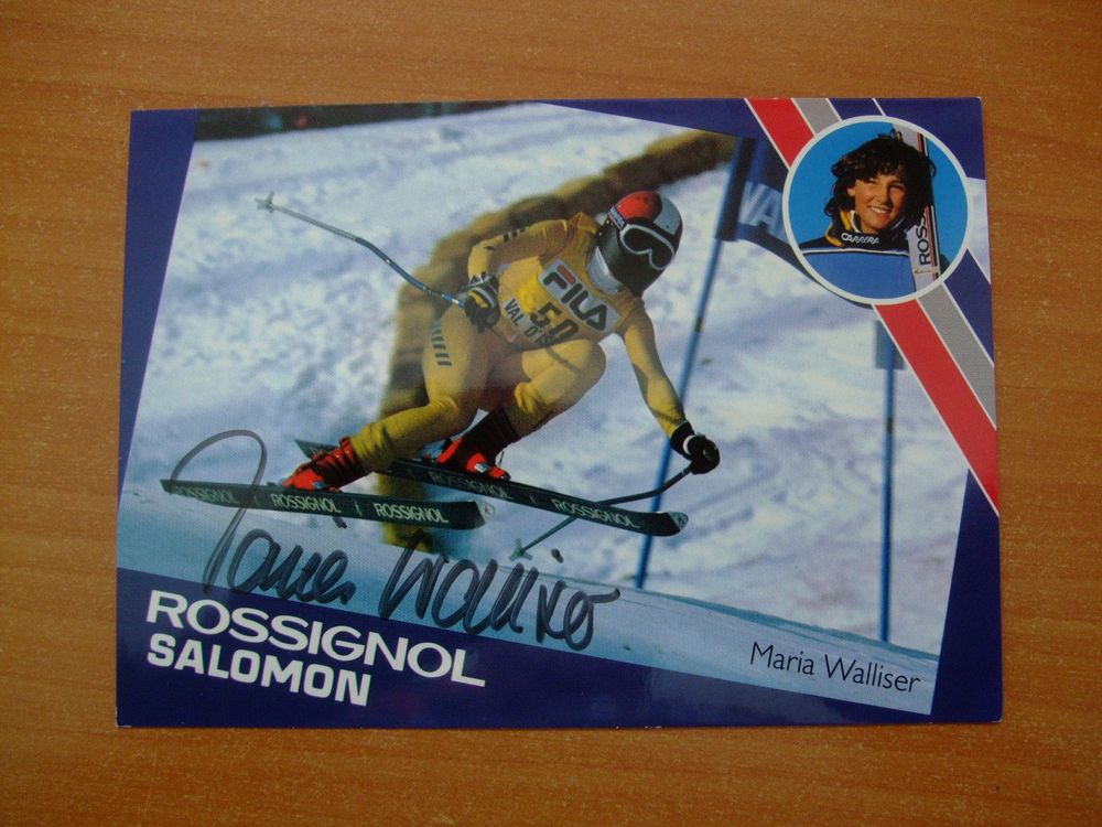 MARIA WALLISER (CH) SKISTAR HANDSIGNIERT AK (Gebraucht) in Schachen b. Reute für CHF 13 – mit ...