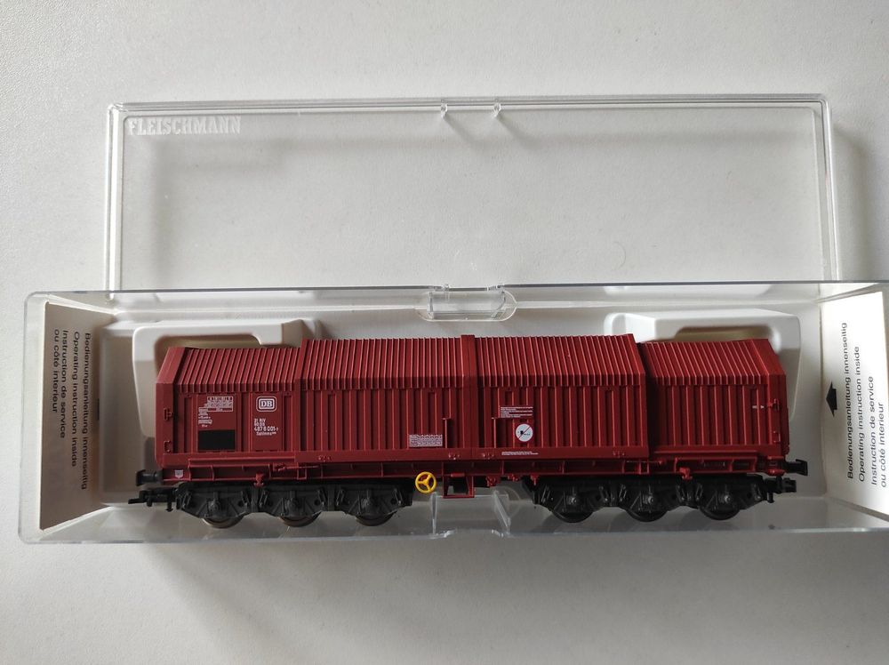 Teleskop-Haubenwagen braun der DB von Fleischmann H0 (Neu und ...