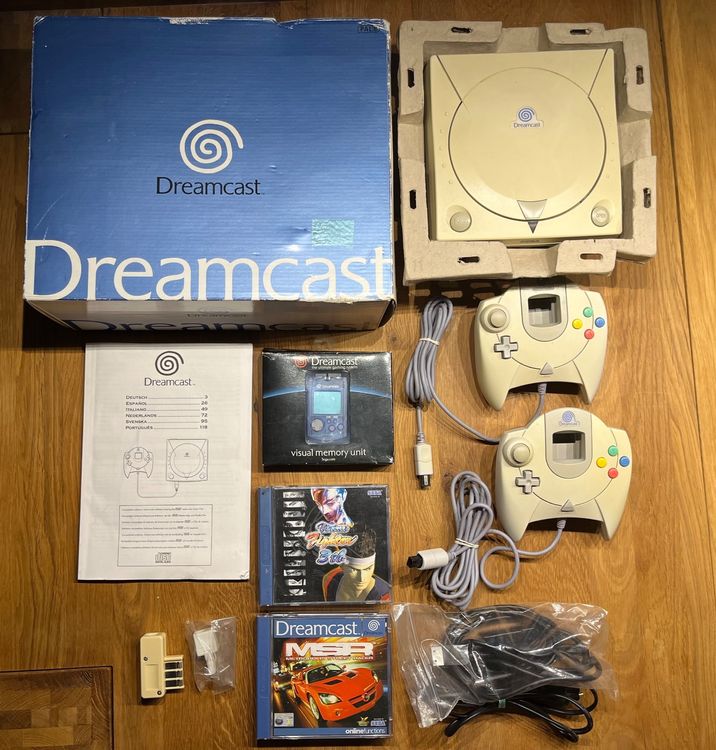Sega Dreamcast Bundle VMU Controller Spiele OVP 1999 (Gebraucht) in St ...