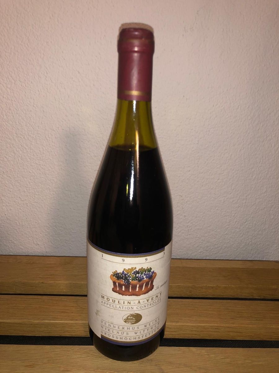Moulin-A-Vent Rotwein, Appellation Controlee, Jahr 1993 (Neu (gemäss ...
