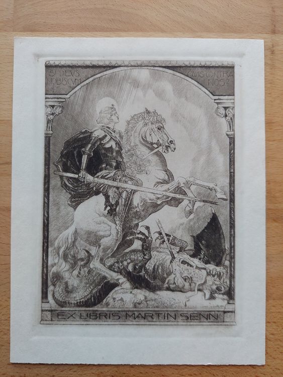 Exlibris Alfred Soder - Original Radierung (Gebraucht) in Obfelden für ...