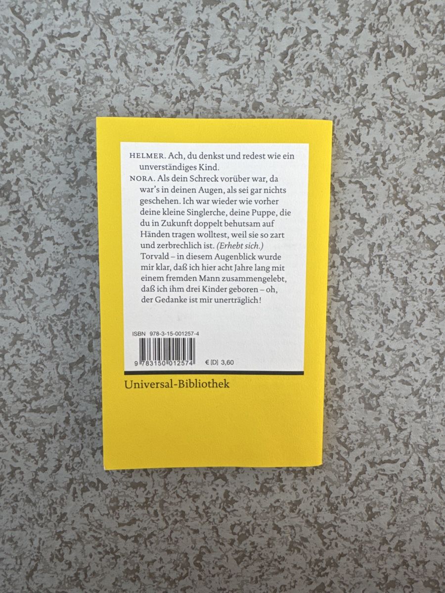 Henrik Ibsen - Nora (Ein Puppenheim), Reclam - Top Zustand! (Neu (gemäss Beschreibung)) in ...