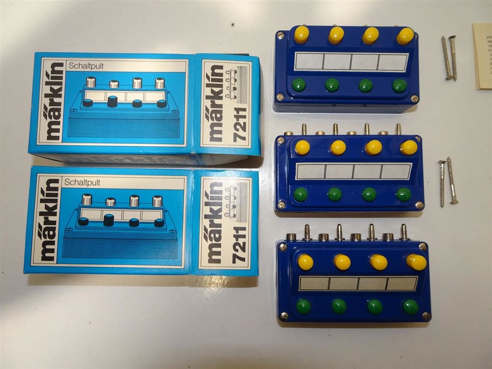 3 Märklin Stell und Schaltpulte HO 7211 (Gebraucht) in für CHF 24.9 ...