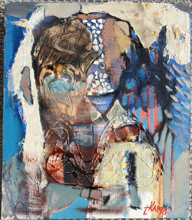 Abstrakte Russische Mischtechnik, Unleserlich Signiert | Kaufen auf Ricardo