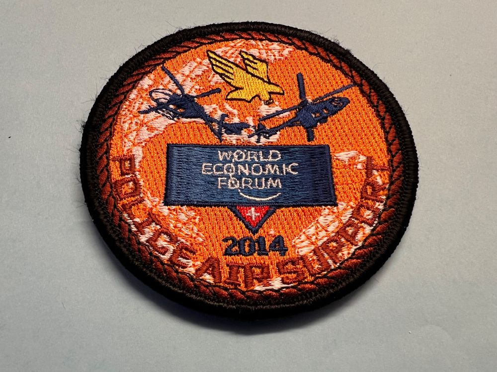 Badge Police Air Support WEF 2014 en tissu avec velcro (Neuf (Voir ...