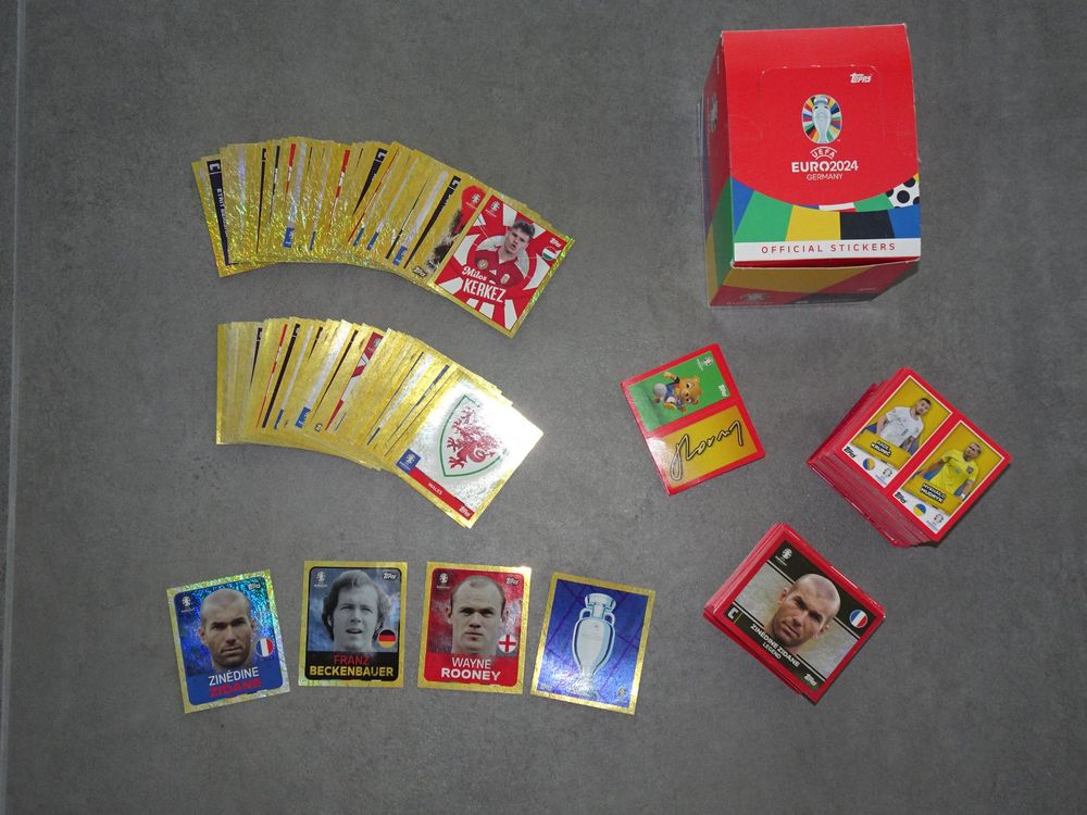 Topps EM 2024 alle 686 Sticker + alle 100 Gold, OHNE SP | Kaufen auf ...