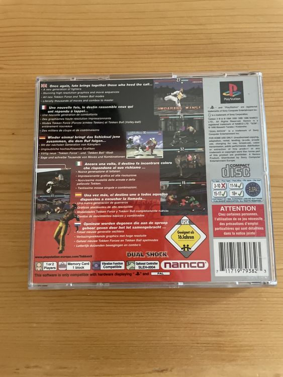 Tekken 3 - Playstation 1 - Top Zustand! Selten! 🔥🎮🔥🎮 (Gebraucht) in ...