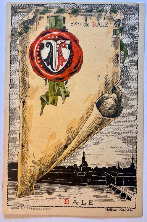 Canton de Bâle, Siegel mit Mittlerer Brücke, ungelaufen (Gebraucht) in ...