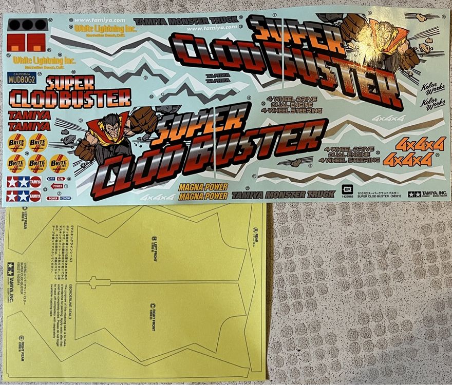 Tamiya Super Clod Buster Decal | Kaufen auf Ricardo