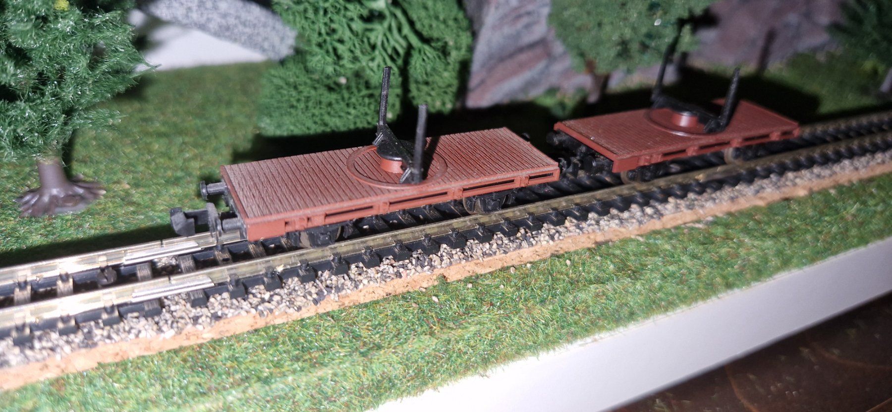 Roco Spur N Güterwagen Holztransport Set 2 Stück (Gebraucht) in ...