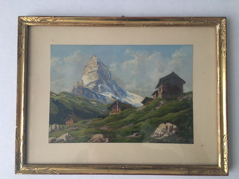 Richard Salzberger: Aquarell Matterhorn, Zermatt | Kaufen auf Ricardo