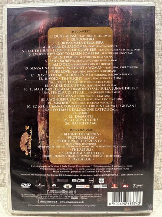 Zucchero - Live at the Royal Albert Hall London 2004 DVD (Gebraucht) in ...