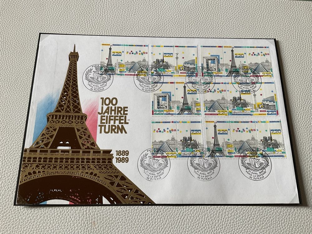 Luxusbrief zu 100 Jahren Eiffelturm (1889-1989) (Neu (gemäss Beschreibung)) in Lugano für CHF 6 ...