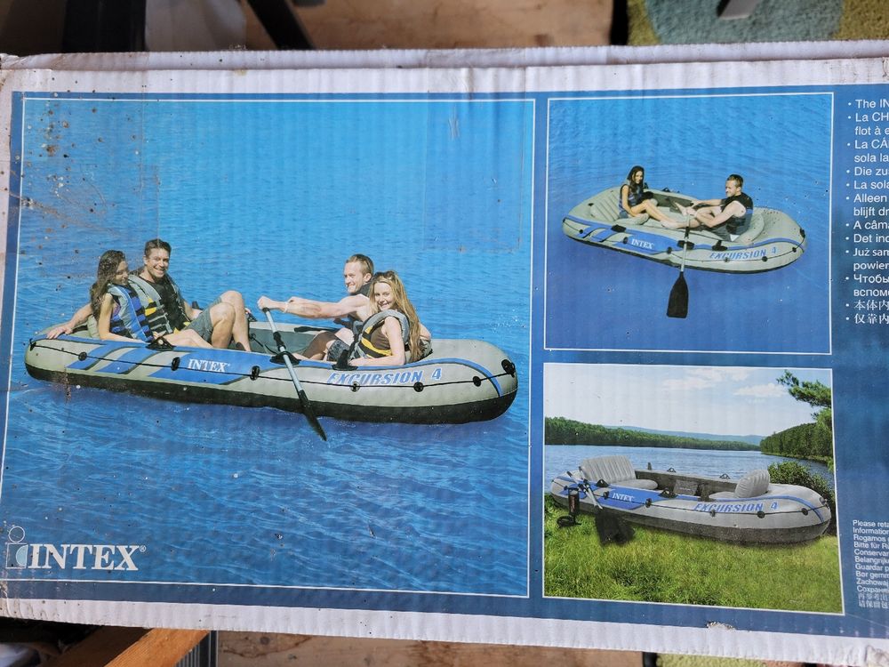 Neues Schlauchboot INTEX Excursion 4 für die Familie | Kaufen auf Ricardo