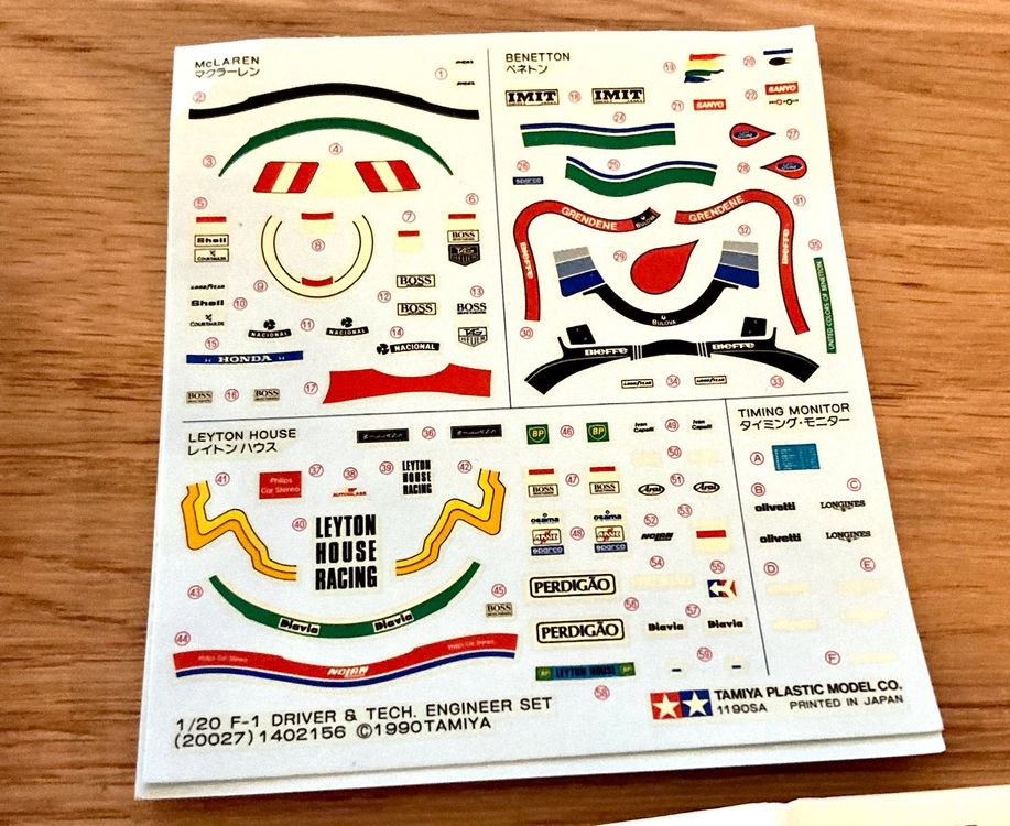 TAMIYA F1 TAMIYA 1/20 DRIVER & TECHNICAL ENGINEER TAM 20027 | Kaufen auf Ricardo