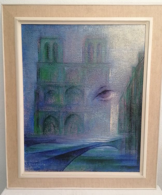 Ölgemälde L. Grabovsky – Kathedrale, signiert 1956 (Gebraucht) in Basel ...