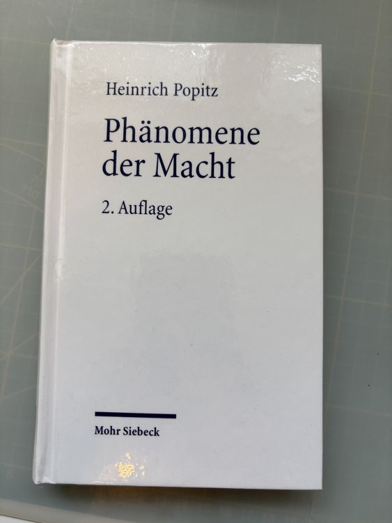 Phänomene der Macht - Heinrich Popitz (Gebraucht) in Glarus für CHF 10 ...