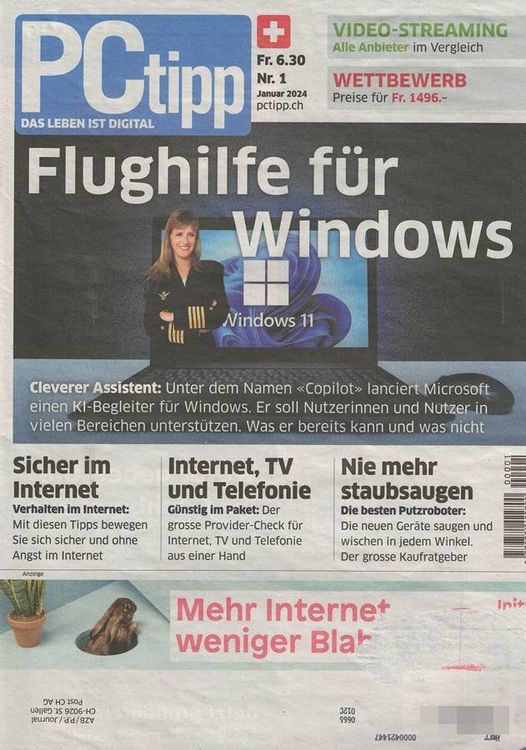 PCtipp Schweizer PC Zeitschrift - Heft - 2024 Ausgabe 1 (Gebraucht) in ...