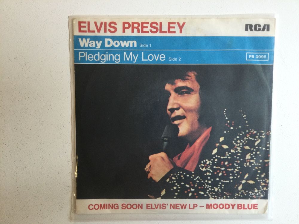 Elvis Presley Single - Way Down/Pledging My Love | Kaufen auf Ricardo