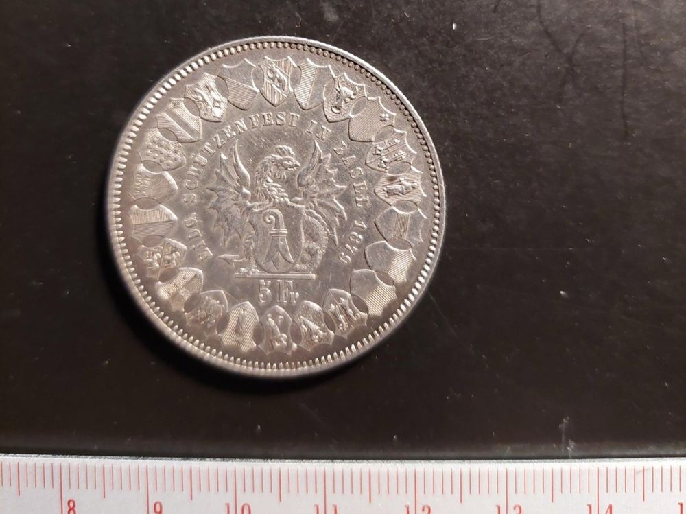 Schützentaler, 5 Fr, Basel, 1879 | Kaufen auf Ricardo
