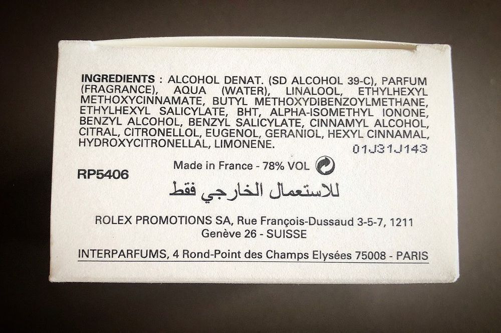 Rolex Eau De Parfum 100ml mit Schachtel (Neu (gemäss Beschreibung)) in ...