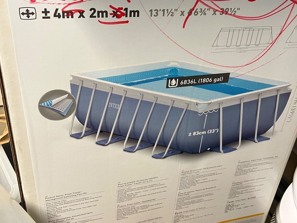 Intex Pool inkl Pumpe (Gebraucht) in Triesen für CHF 100 – nur Abholung ...