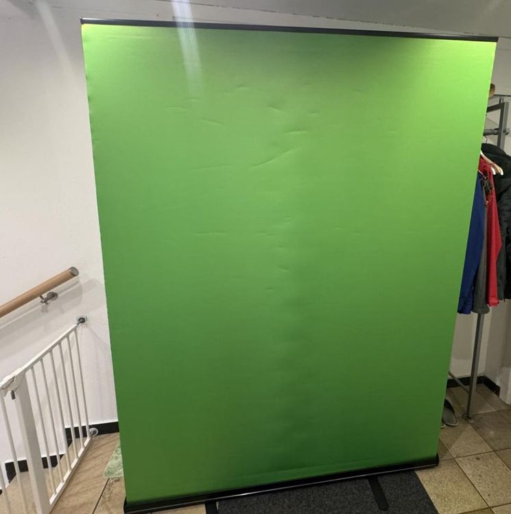 Chroma-Key Green Screen 1,5x2m ( Selbst Stehend ) (Neu (gemäss ...