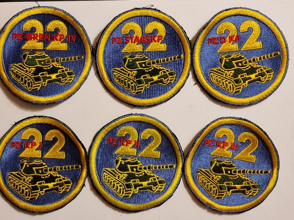 Panzer Bat 22 Komplet Set Badge | Kaufen auf Ricardo
