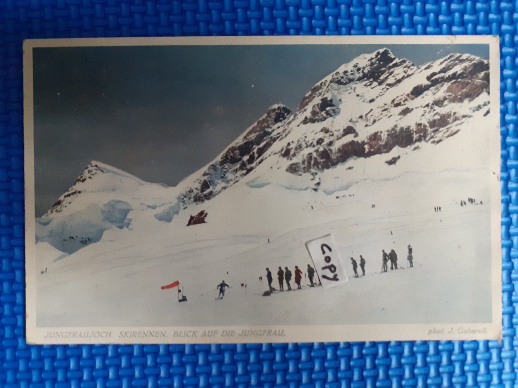 Skirennen 1923 Jungfraujoch AK Foto Gaberell belebt Sport (Gebraucht ...