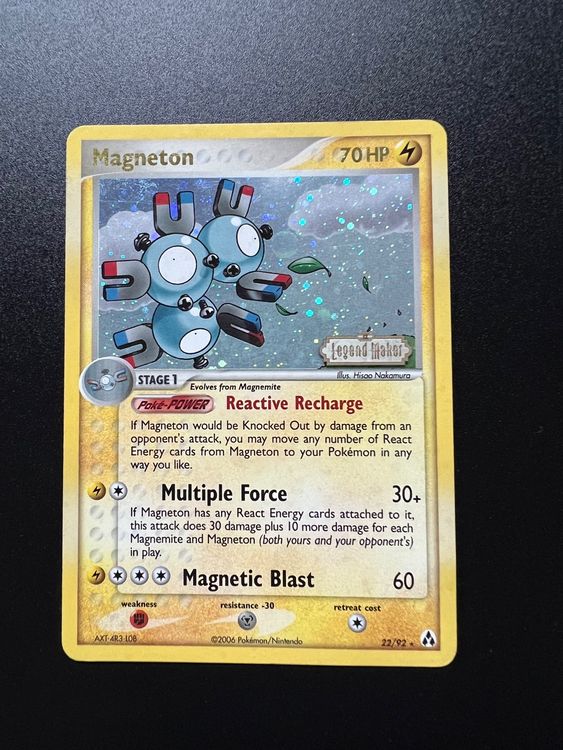 1x POKEMON MAGNETON GOLD STAMP EX LEGEND MAKER CARD RARE (Gebraucht) in ...