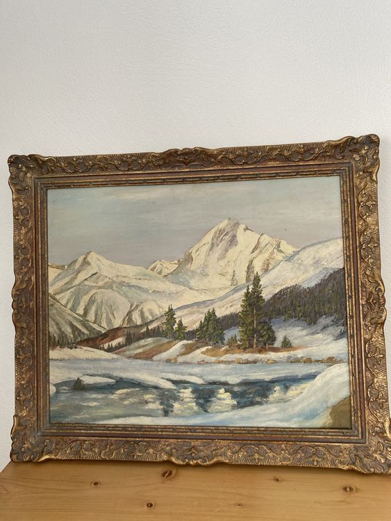 Landschaftsgemälde Winter (Gebraucht) in Sufers für CHF 35 – mit Lieferung auf Ricardo kaufen