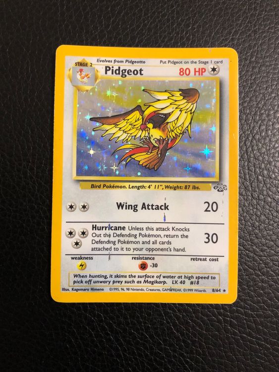 1999 Jungle Pidgeot Holo 8/64 Ab 1 (Gebraucht) in Paradiso für CHF 21 ...