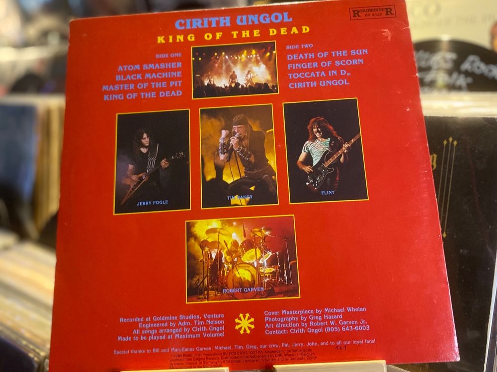 CIRITH UNGOL – KING OF THE DEAD...OG EU 1984...VG+/VG+ (D'occasion) à ...