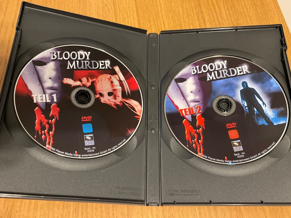 Bloody Murder Teil 1 und 2 DVD (Gebraucht) in Zwingen für CHF 2 – mit Lieferung auf Ricardo kaufen