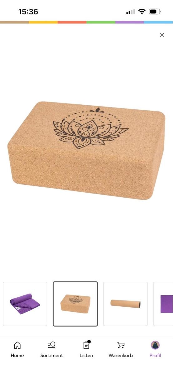 KOOR Yoga Set: Matte, Blocke & Tuch, Lila - Top Zustand! (Neu (gemäss ...