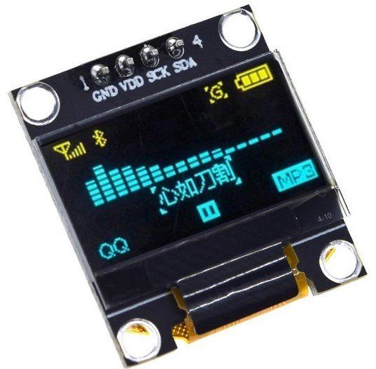 0.96" (128*64, blau/gelb) OLED Display Modul für Arduino | Kaufen auf ...