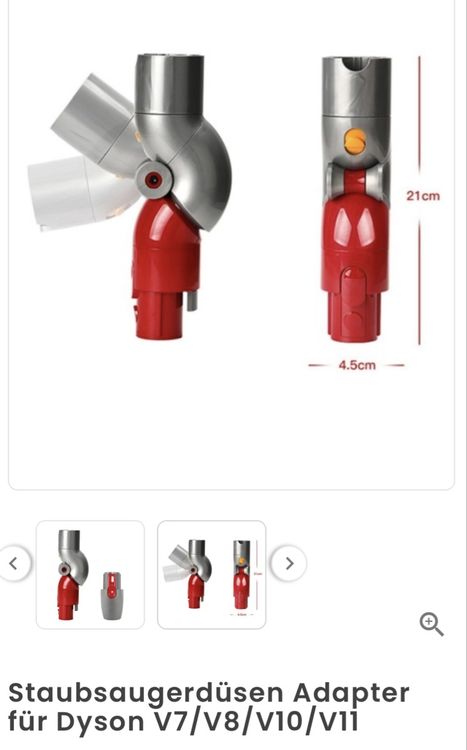 Dyson Staubsauger Flex Adapter „Gelenk“ Schlauchadapter Flex (Neu ...
