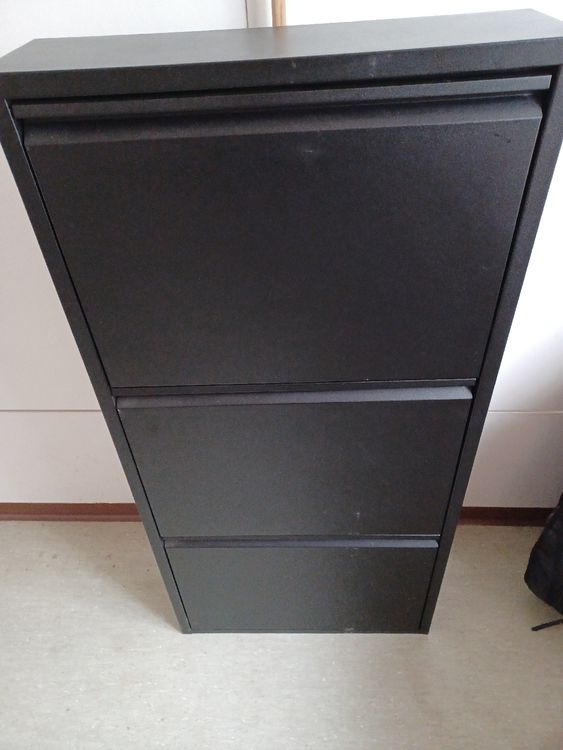Schuhschrank schwarz, Metall | Kaufen auf Ricardo